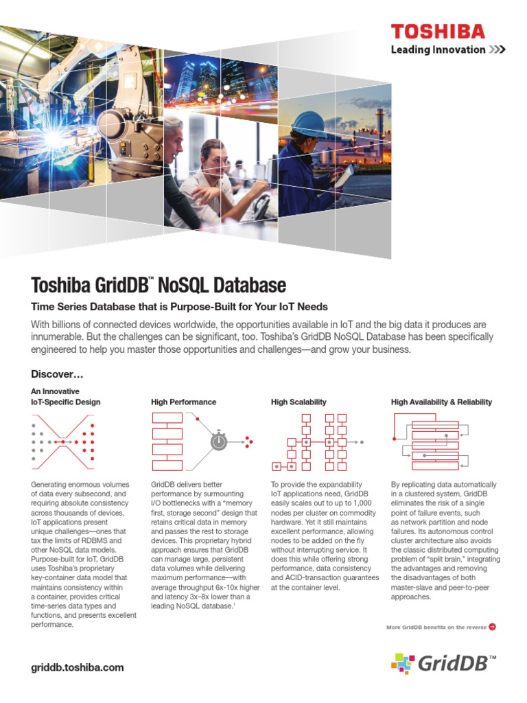 GridDB SE 4.0 Final Brochure PDF | PDF | No Sql | Internet Of Things