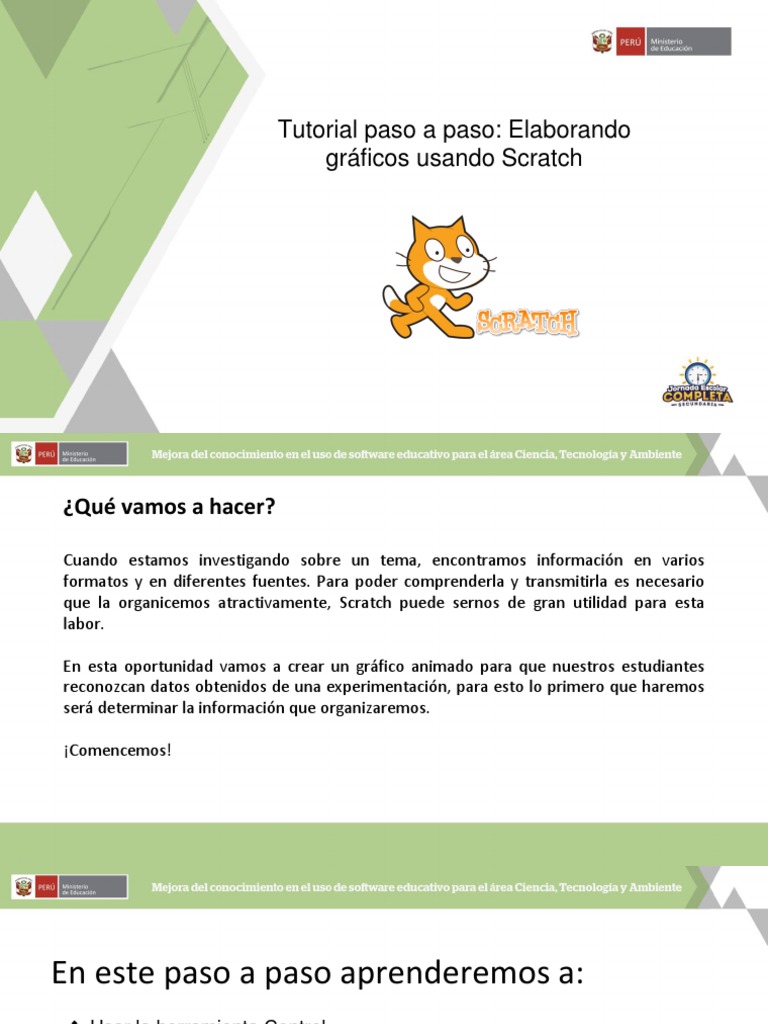 Tutorial de Scratch | PDF | Scratch (lenguaje de programación) | Point and Click