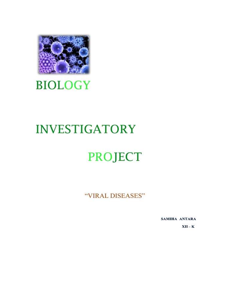 Biology Investigatory Project - Viral Diseases PDF | PDF | Virus ...