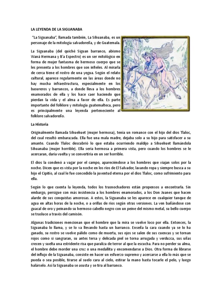 La Leyenda de La Siguanaba | PDF