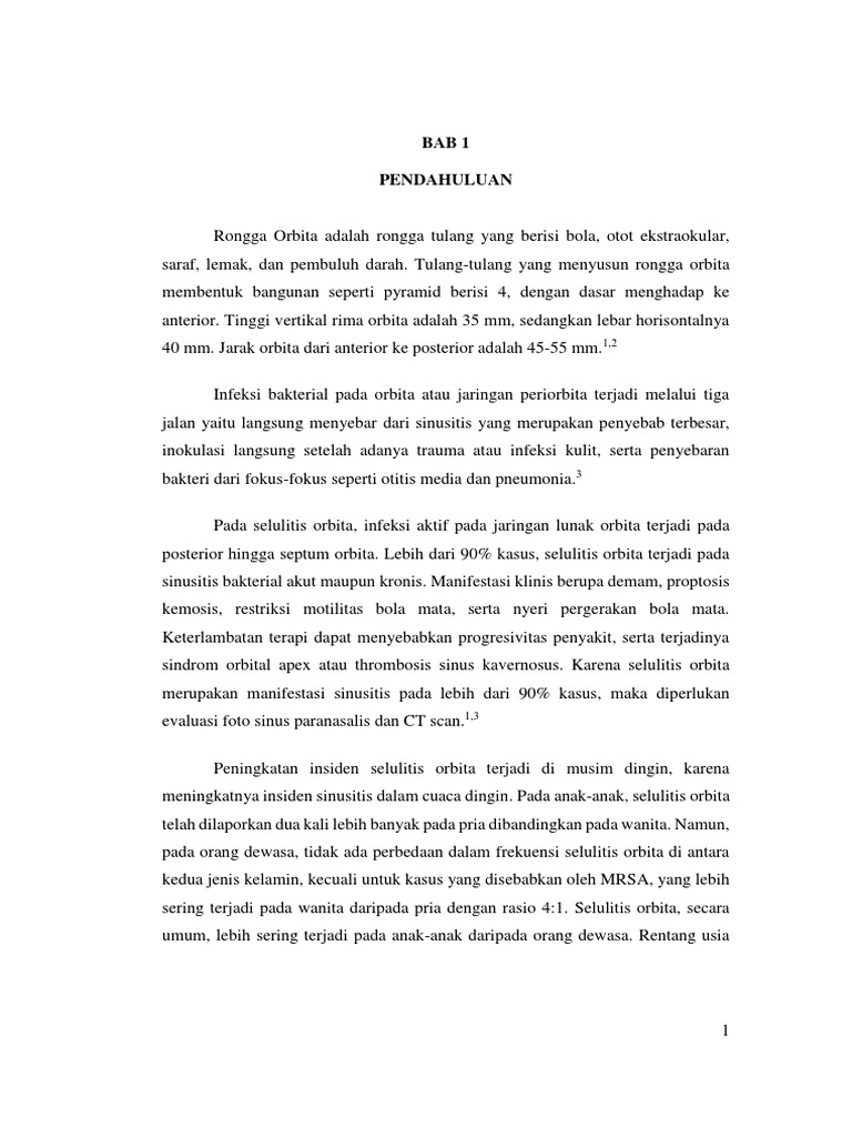 TK Selulitis Orbita | PDF