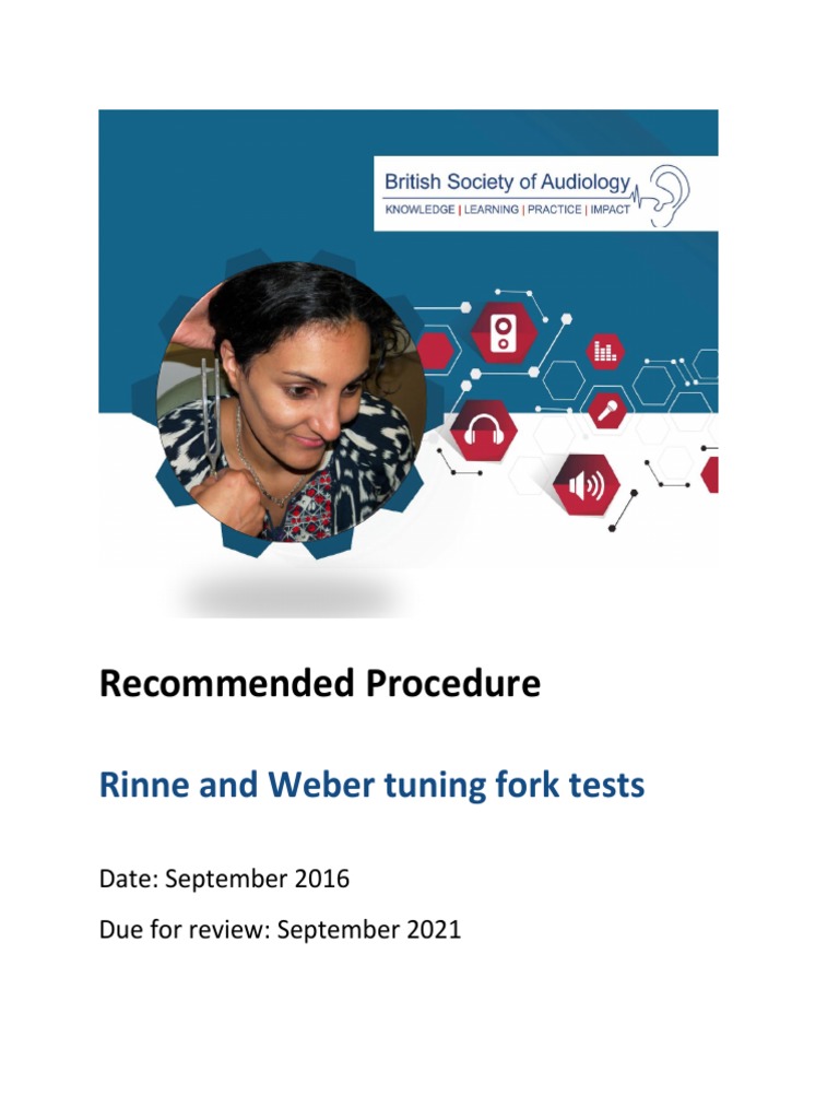 Recommended Procedure Tuning Forks 2016 | PDF | Hearing Loss | Otology