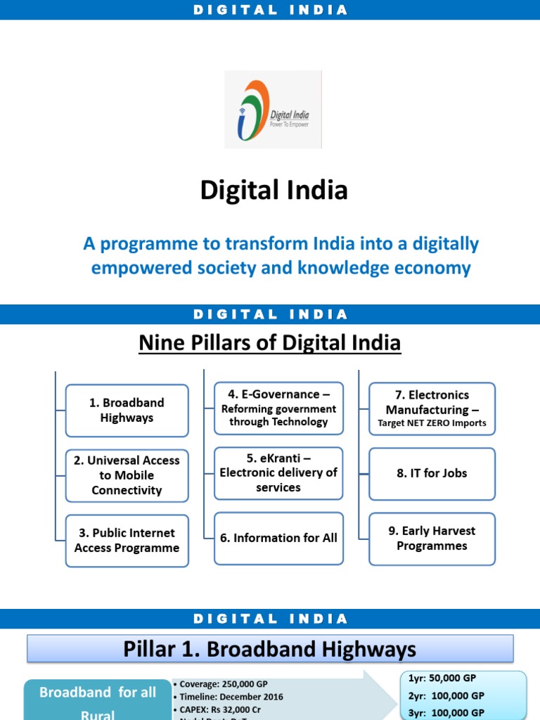 Digital India | PDF | Internet Access | Internet