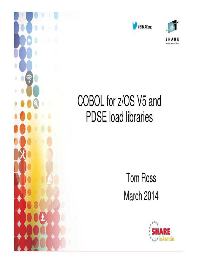 COBOL V5 and PDSE Load Libraries | PDF | Library (Computing) | Object Oriented Programming