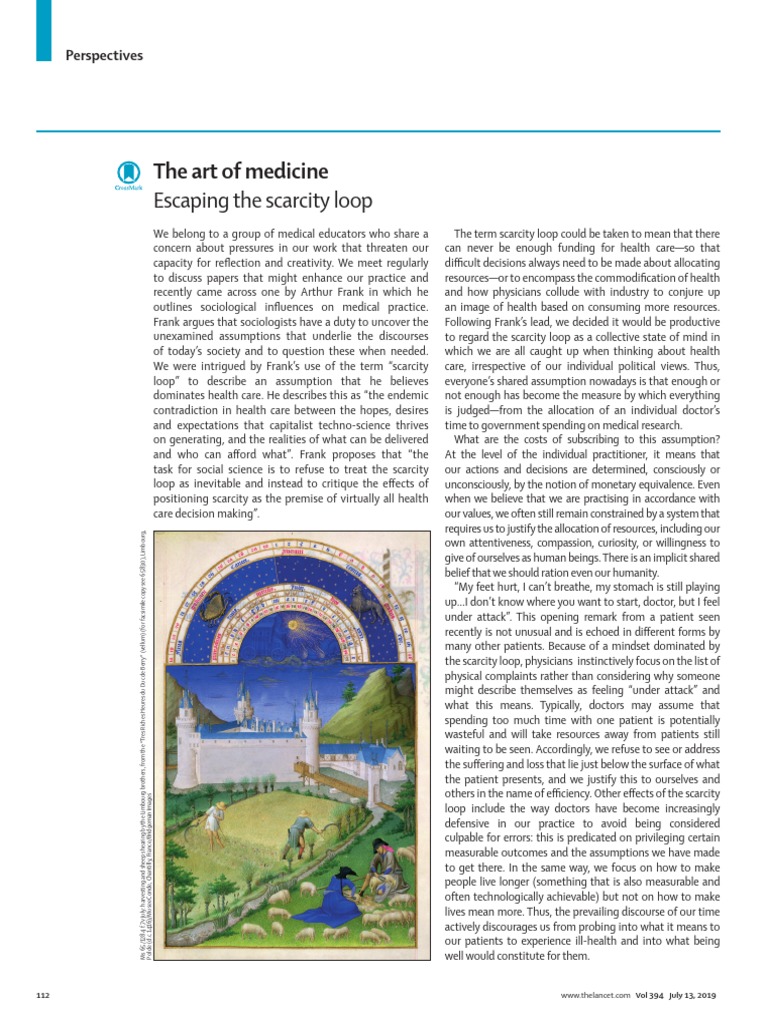 Challenging the Scarcity Loop | PDF | Health Care | Public Health
