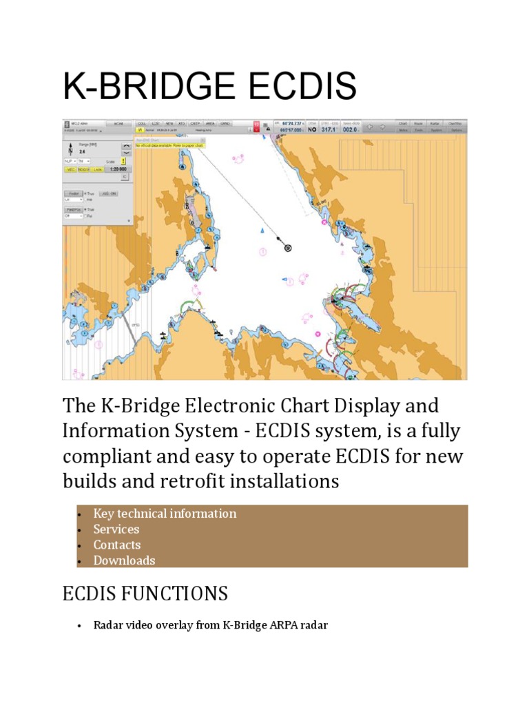 An Overview of the K-Bridge Electronic Chart Display and Information ...