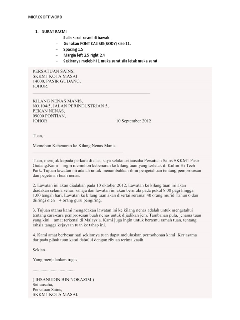 Soalan Pertandingan Ict Microsoft Word | PDF