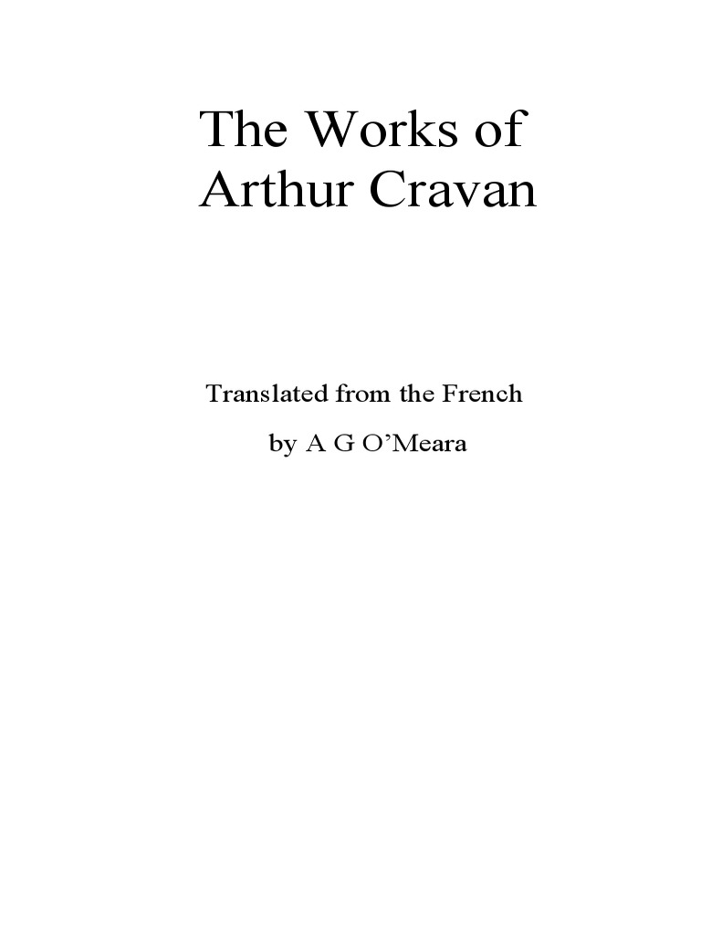 Works of Arthur Cravan | PDF | Poetry