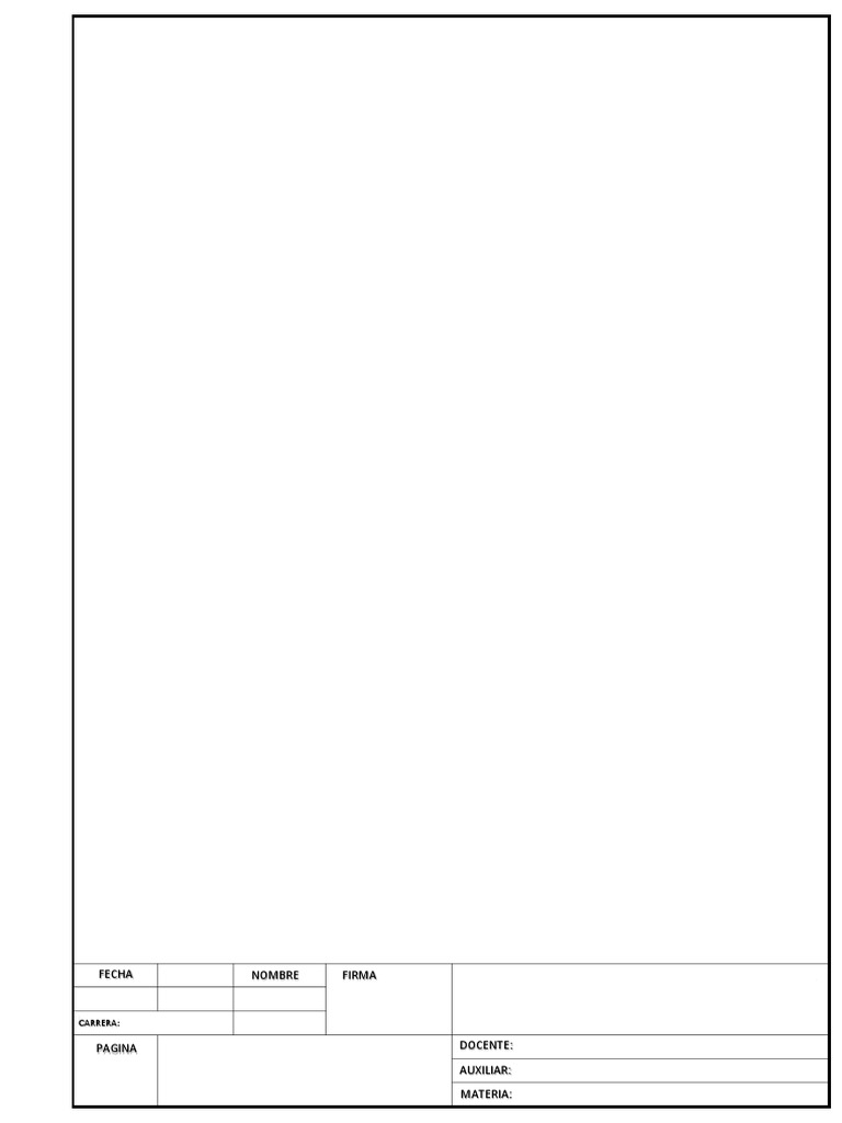 Hoja Normalizada A4 | PDF