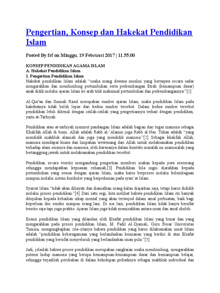 Pengertian, Konsep Dan Hakikat Pendidikan | PDF