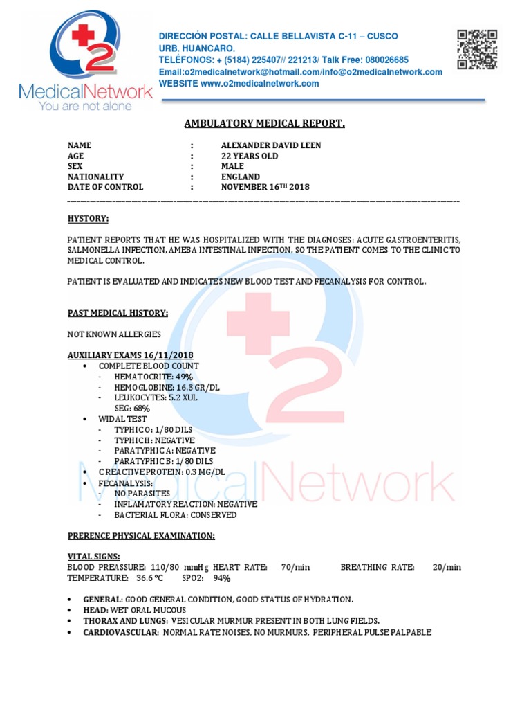 Ambulatory Medical Report | Download Free PDF | Epidemiology | Clinical ...