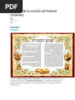 Oración del Ketóret en Hebreo y Español | PDF | Oración | Creencia ...