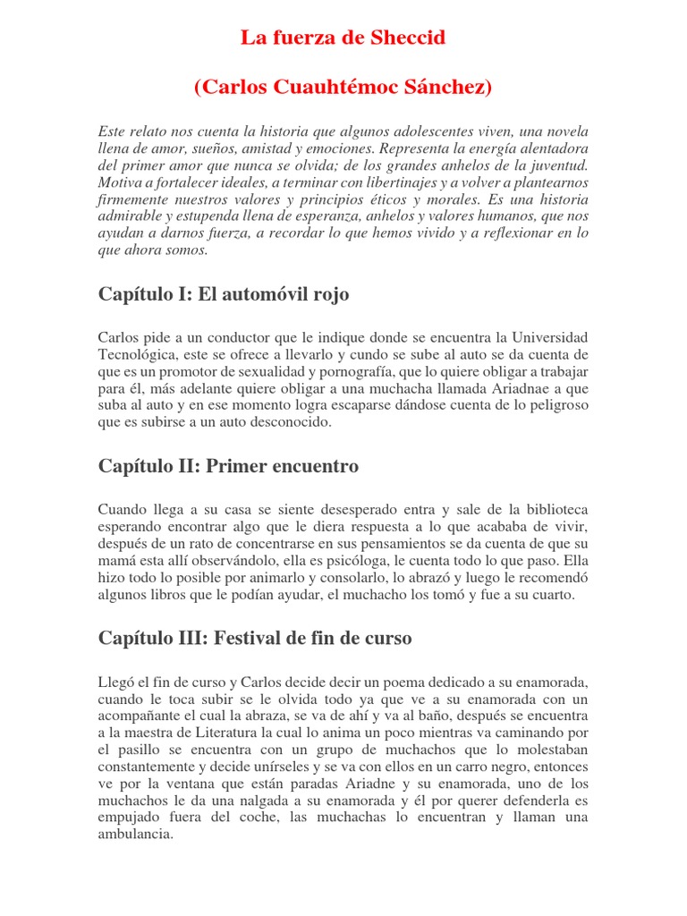 La Fuerza de Sheccid | PDF | Amor