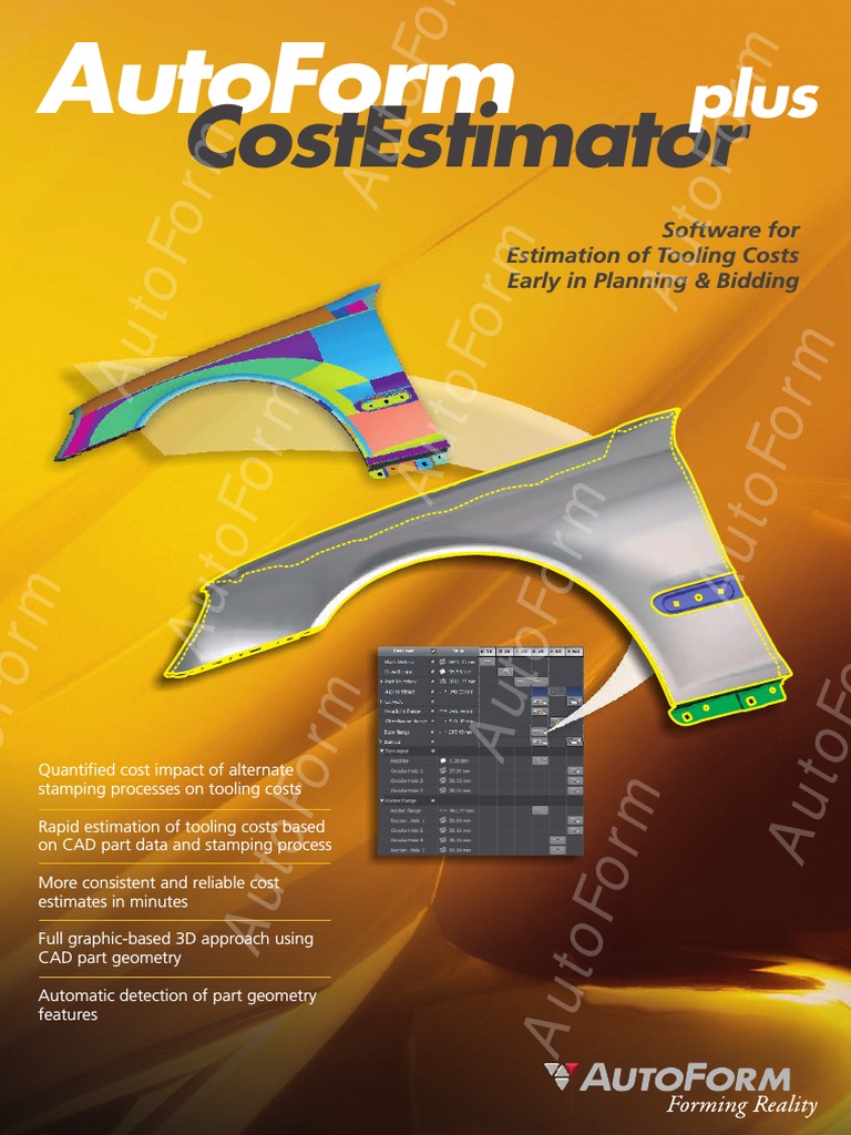 AutoForm-CostEstimator Plus en | PDF | Information Technology | Software