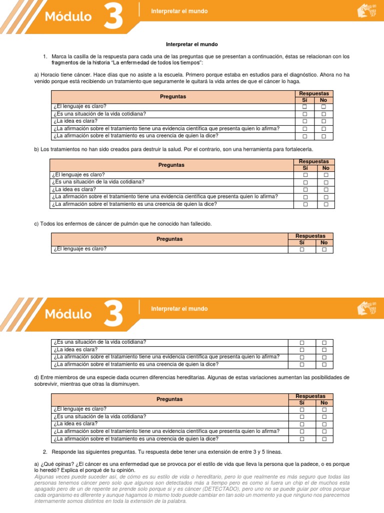 M03 S1 Ai2 Word | Descargar gratis PDF | Cáncer | Vida