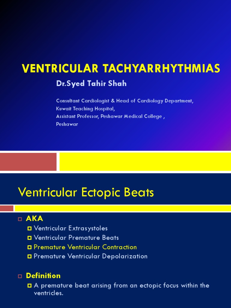 5 - Ventricular Tachyarrhythmias Done | PDF | Heart | Electrocardiography