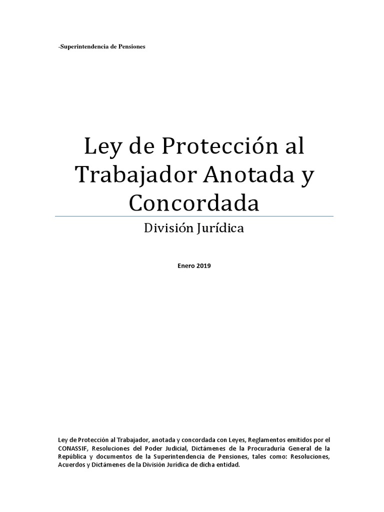 Ley de Protección Al Trabajador - Costa Rica (2019) | PDF | Pensión | Fondo de pensiones