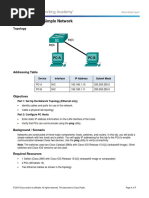 11.5.5 Packet Tracer - Subnet An IPv4 Network | PDF | Ip Address | Computer Network