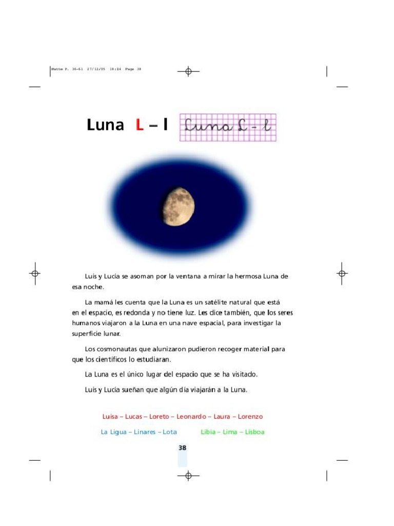 Guia Leccion Luna | PDF