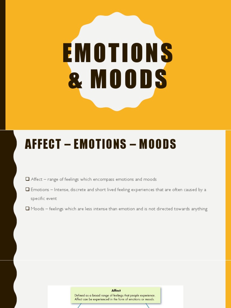Emotions & Moods | Download Free PDF | Mood (Psychology) | Mental Health