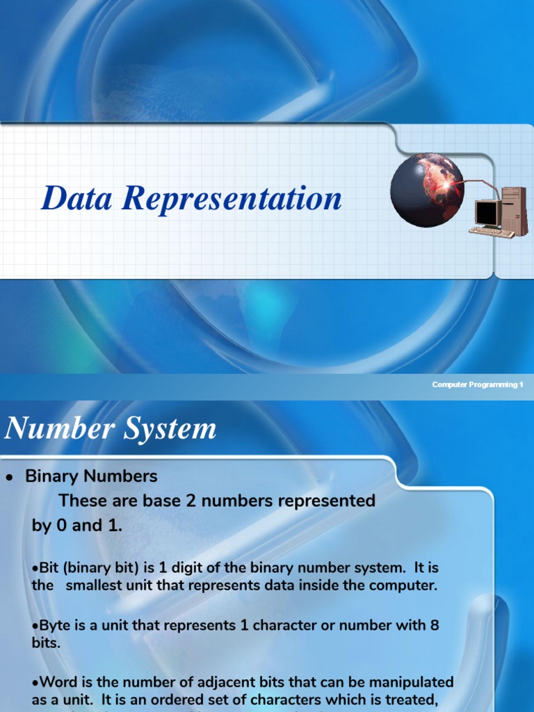 Data Representation Formats and Number Systems in Computer Programming ...