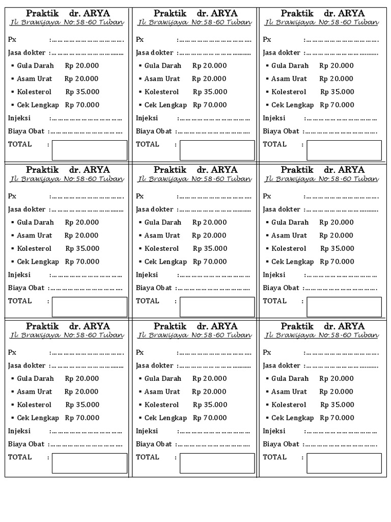 Nota Dokter - Perumperindo.co.id