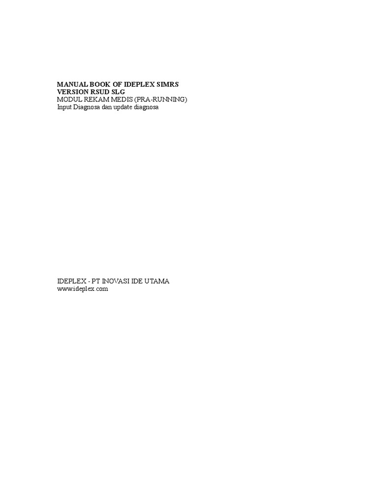 Panduan Penggunaan Modul Rekam Medis | PDF