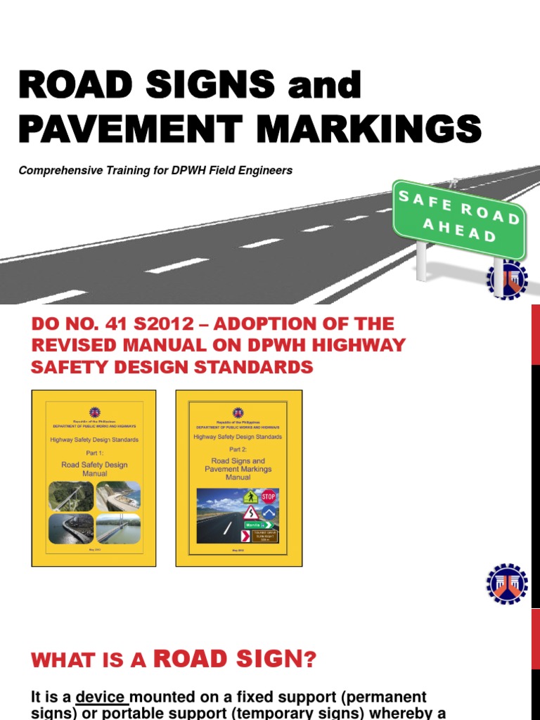 Road Signs and Pavement Markings | PDF | Traffic | Pedestrian Crossing