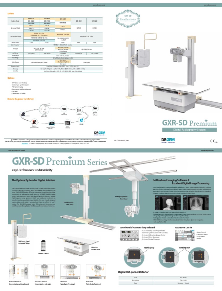 Drgem Gxr-sd Premium | Radiography | Medical Imaging
