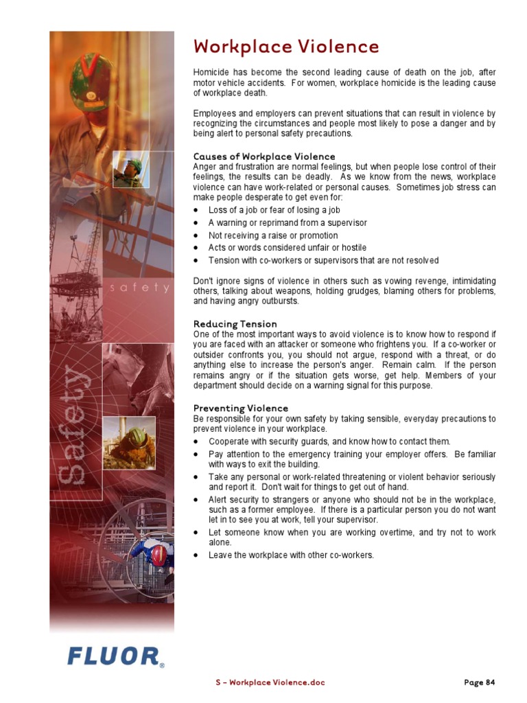 S - Workplace Violence | PDF