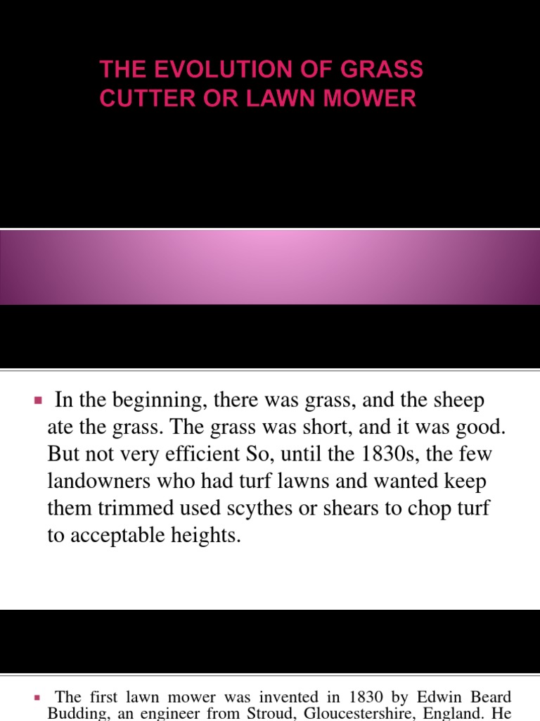 Evolution of Grass Cutter | PDF | Lawn Mower | Mower