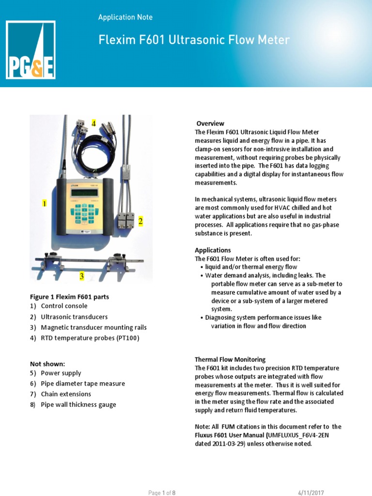 Ultrasonic Flow Sensor | PDF | Flow Measurement | Computing And ...