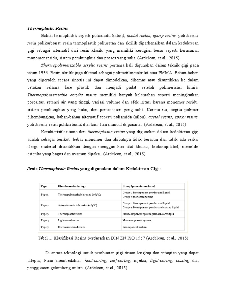Thermoplastic Resins | PDF