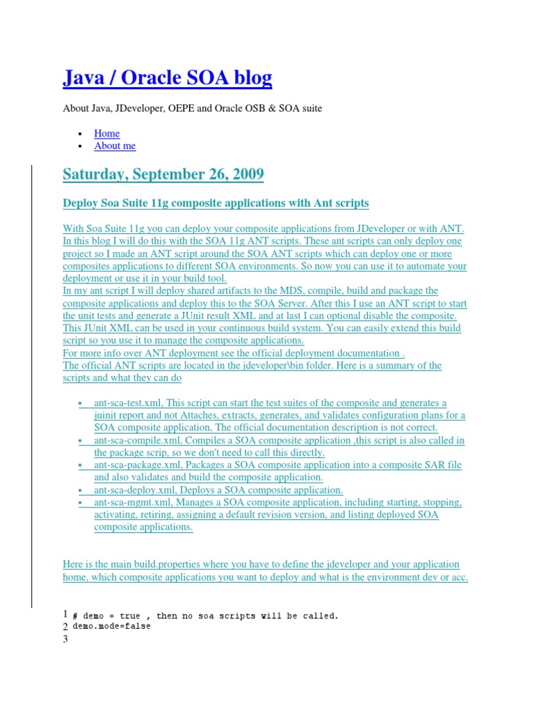 Ant Script | PDF | Service Oriented Architecture | Oracle Database