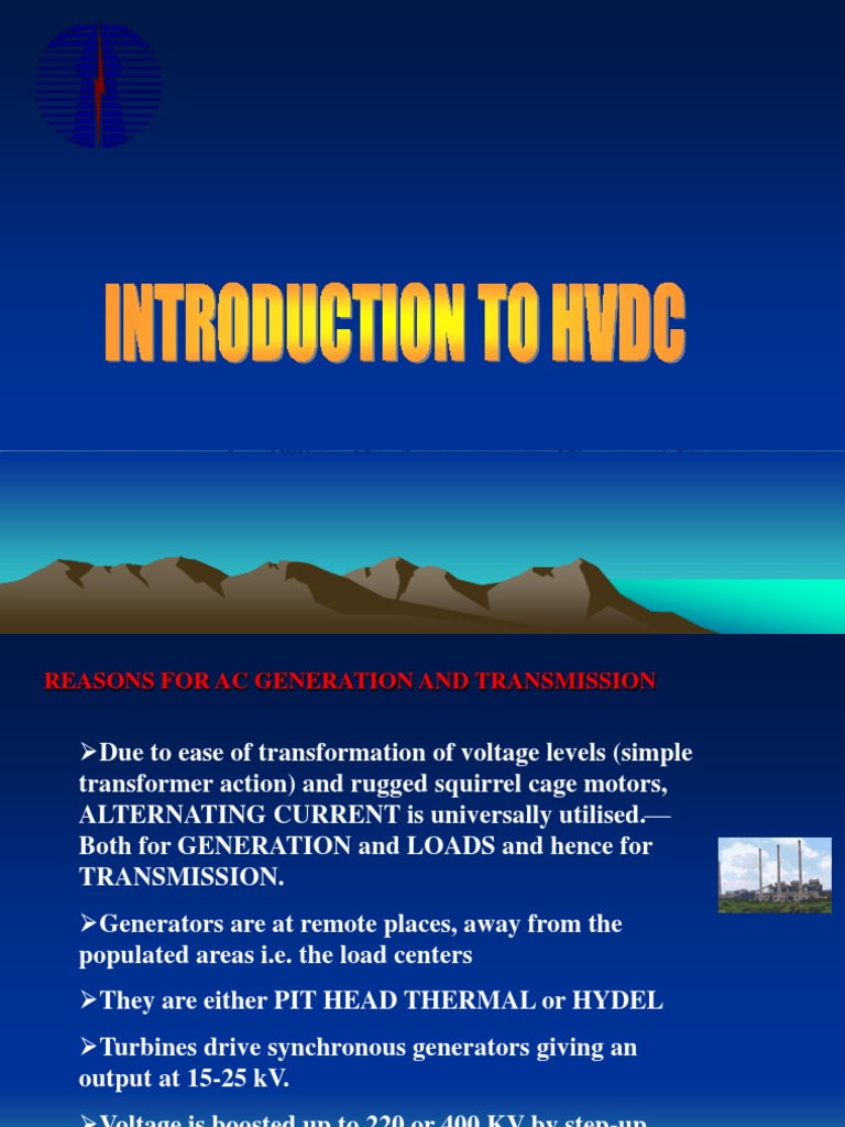 Basics of HVDC For Jntuh | PDF | High Voltage Direct Current | Rectifier