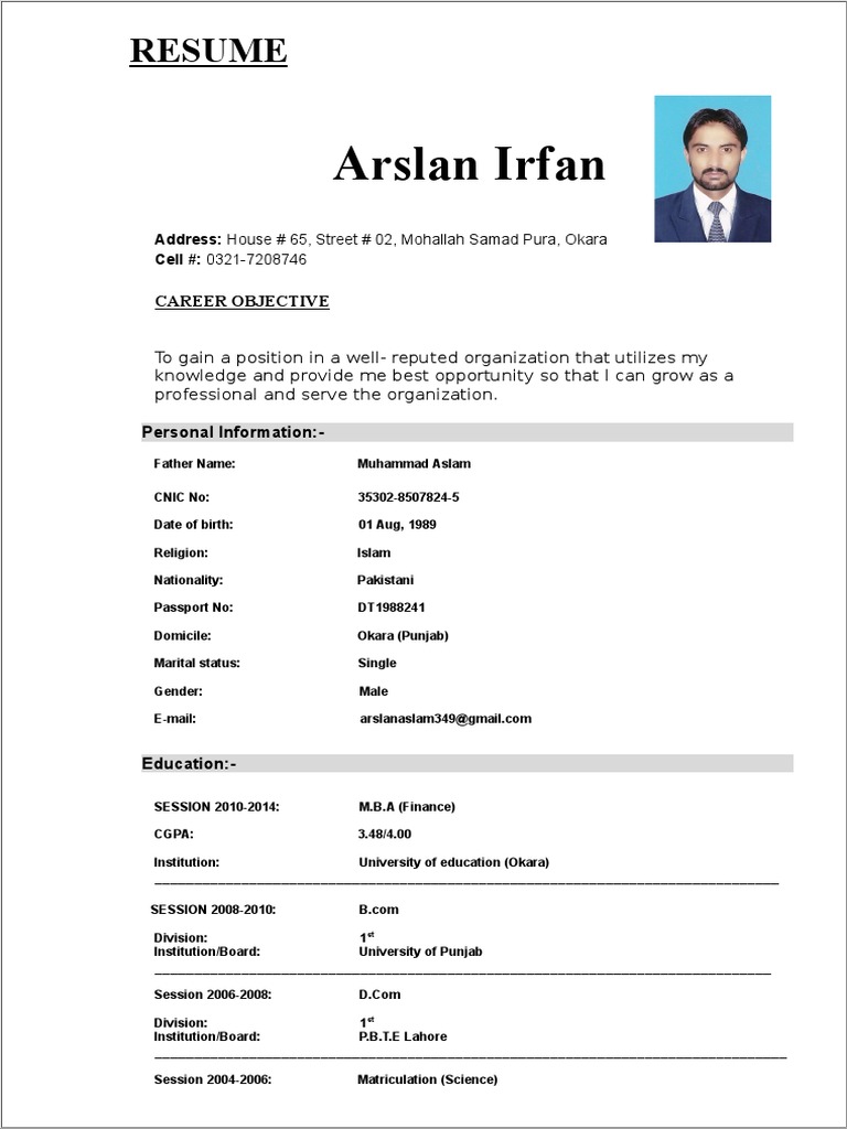Arslan CV