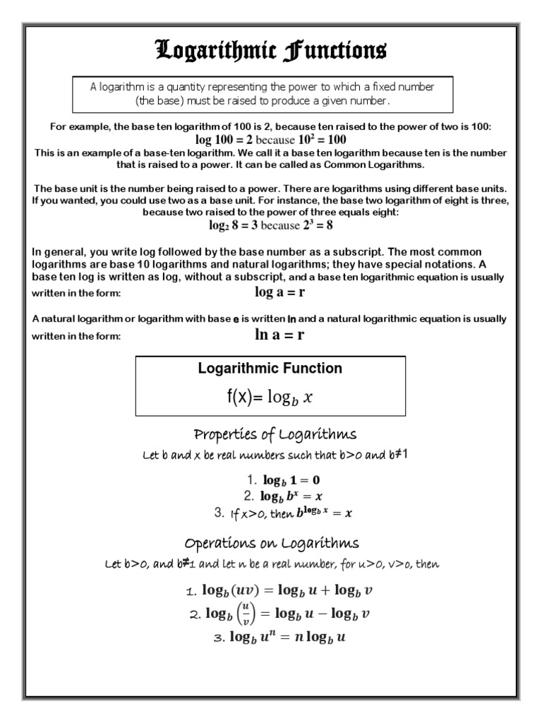 Logarithms | PDF | Ph | Acid