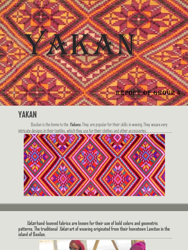 Yakan Weaving: Patterns and Attire | PDF