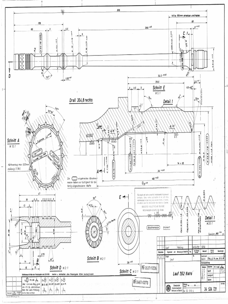 Sig 510-4 308 Barrel blueprint