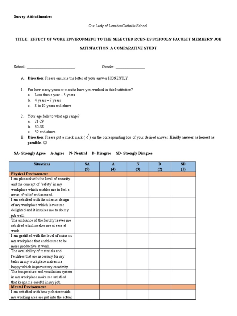 Questionnaire | PDF | Cognitive Science | Applied Psychology