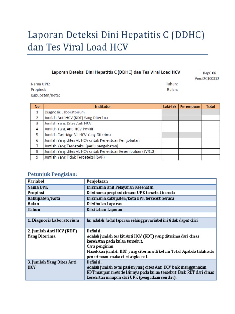 99a Petunjuk Pengisian DDHC | PDF