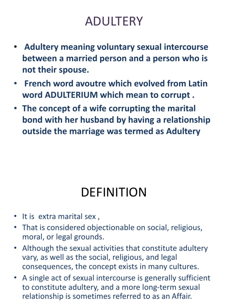 Adultery | PDF | Adultery | Wife