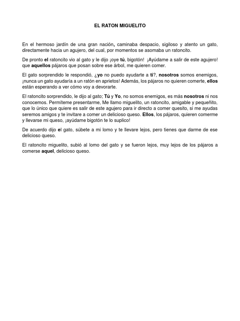 El Ratón Miuelito | PDF