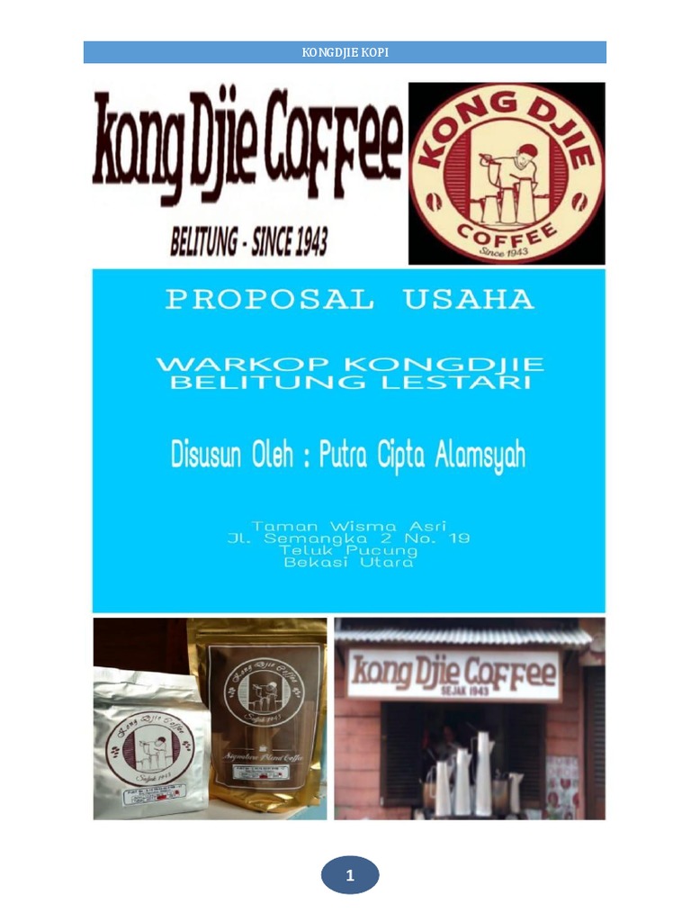 Proposal Pengajuan Buka Usaha Cafe | PDF