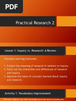 Practical Research 1 | PDF | Qualitative Research | Statistics