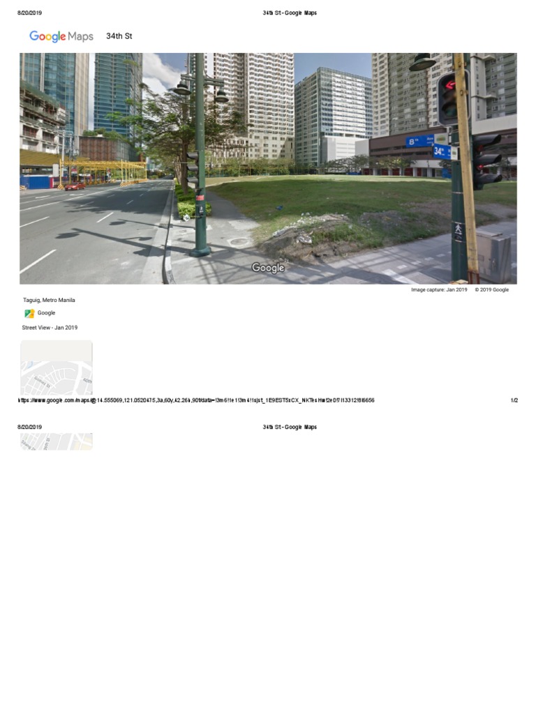 34th ST - Google Maps | PDF