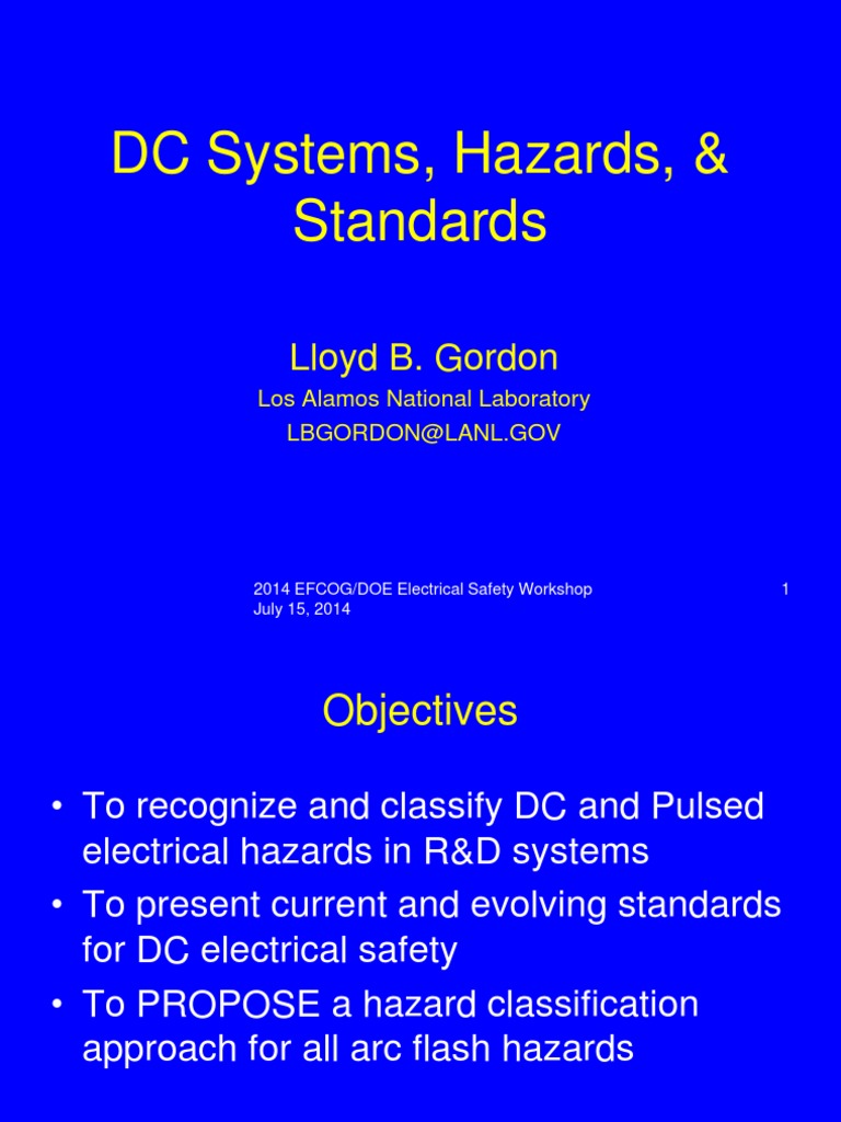 DC Electrical Safety Standards | PDF | Electric Arc | Electric Power