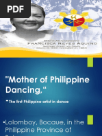 Celebrating Alice Reyes: Dance Pioneer | PDF | Dances | Philippines
