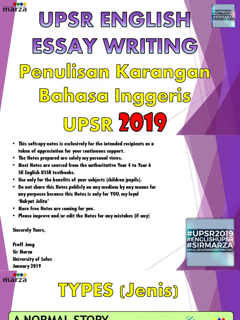 2019 UPSR English Essay Writing | PDF | Firefighter | Verb