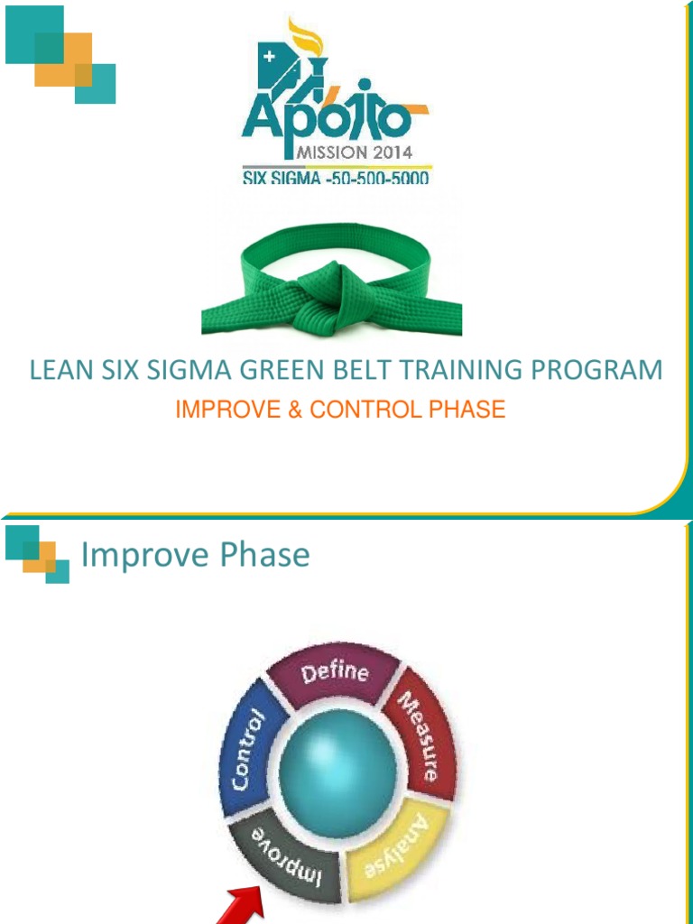 Improve & Control in Lean Six Sigma | PDF